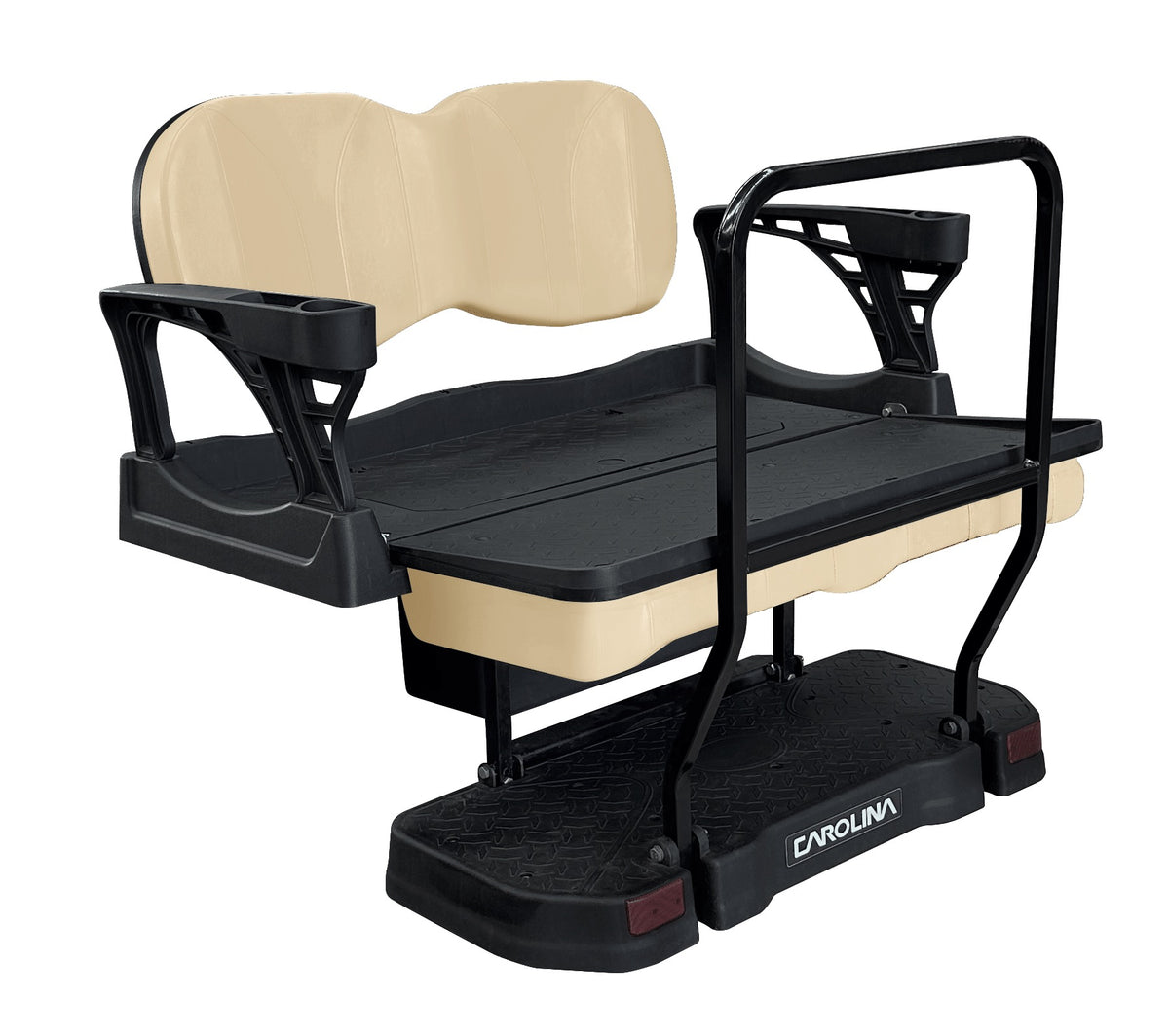 CAROLINA Buff Rear Flip Seat Kit for 1982-2000.5 Club Car DS Golf Cart ...